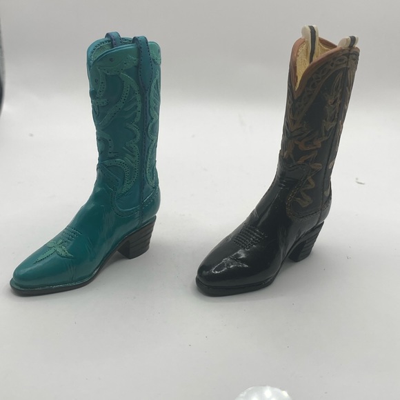 Accents | Miniature Shoe Boot Collection Set Of 2 Southwestern Cowboy ...